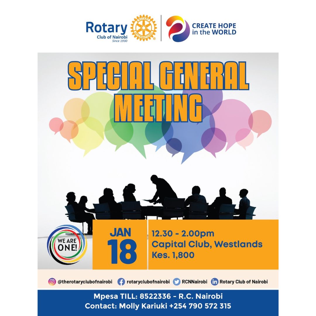 Upcoming Events – Rotary of Nairobi