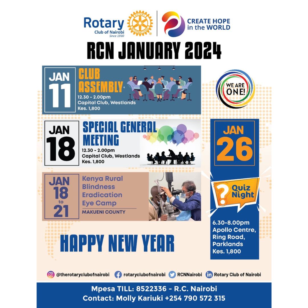 Rotary of Nairobi – Founded 1930